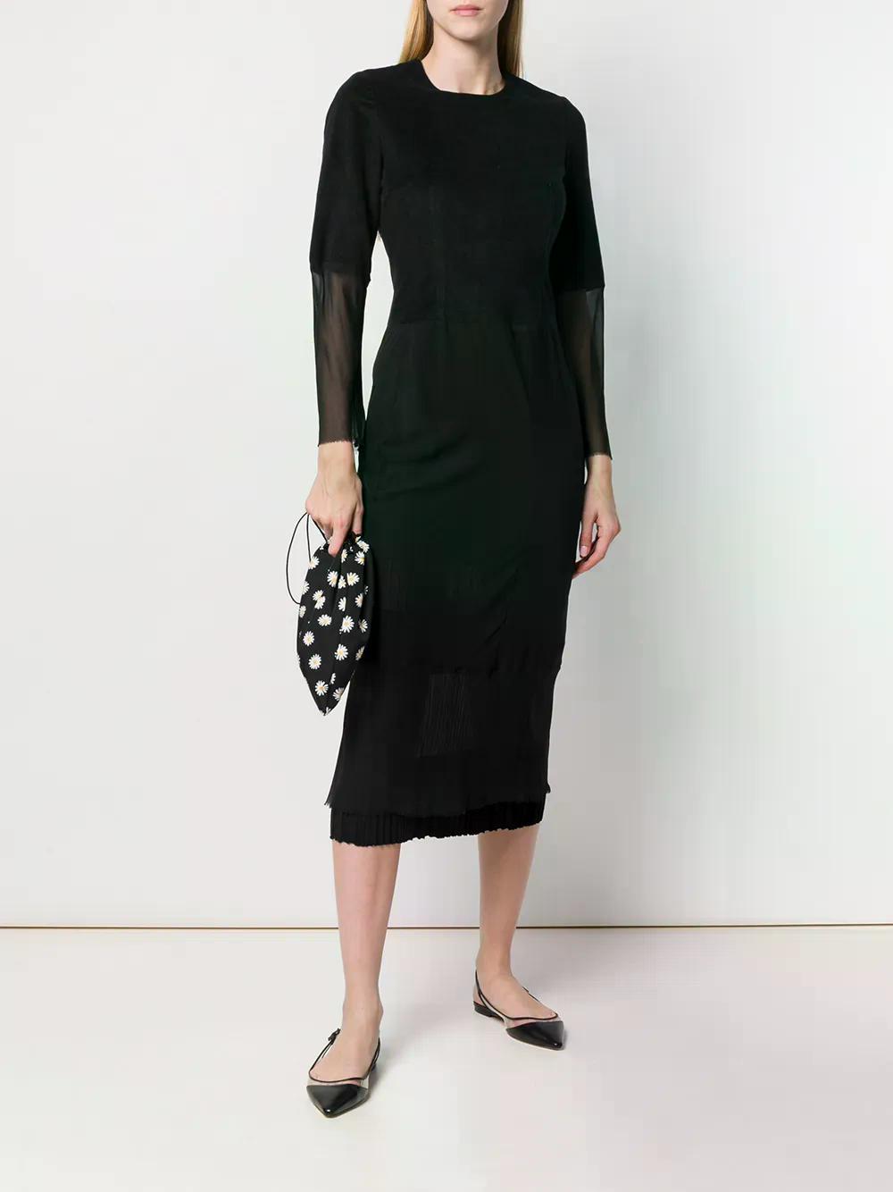 COMME DES GARÇONS Comme des Garçons 1993 Sheer Sleeve Midi Dress