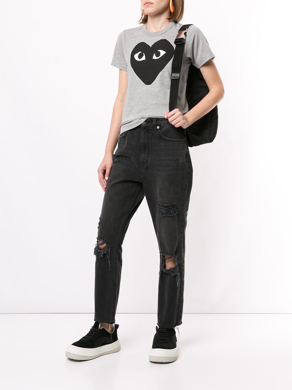 PLAY COMME DES GARCON Comme Des Garçons Play Logo-Print T-Shirt