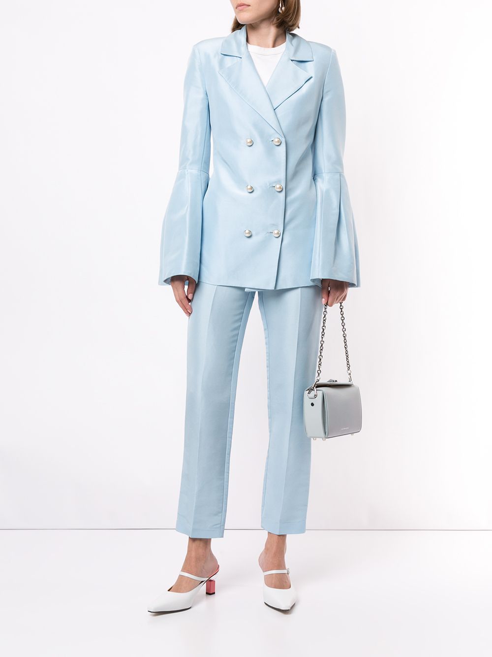 MACGRAW Macgraw Silk Blend Wing Blazer