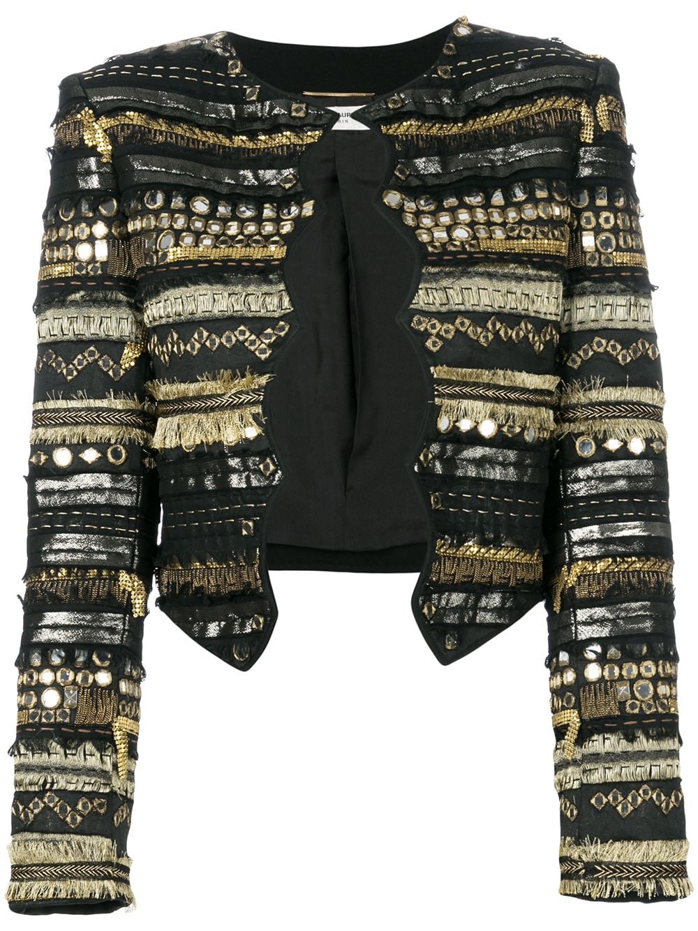 SAINT LAURENT Saint Laurent Embroidered Fitted Jacket