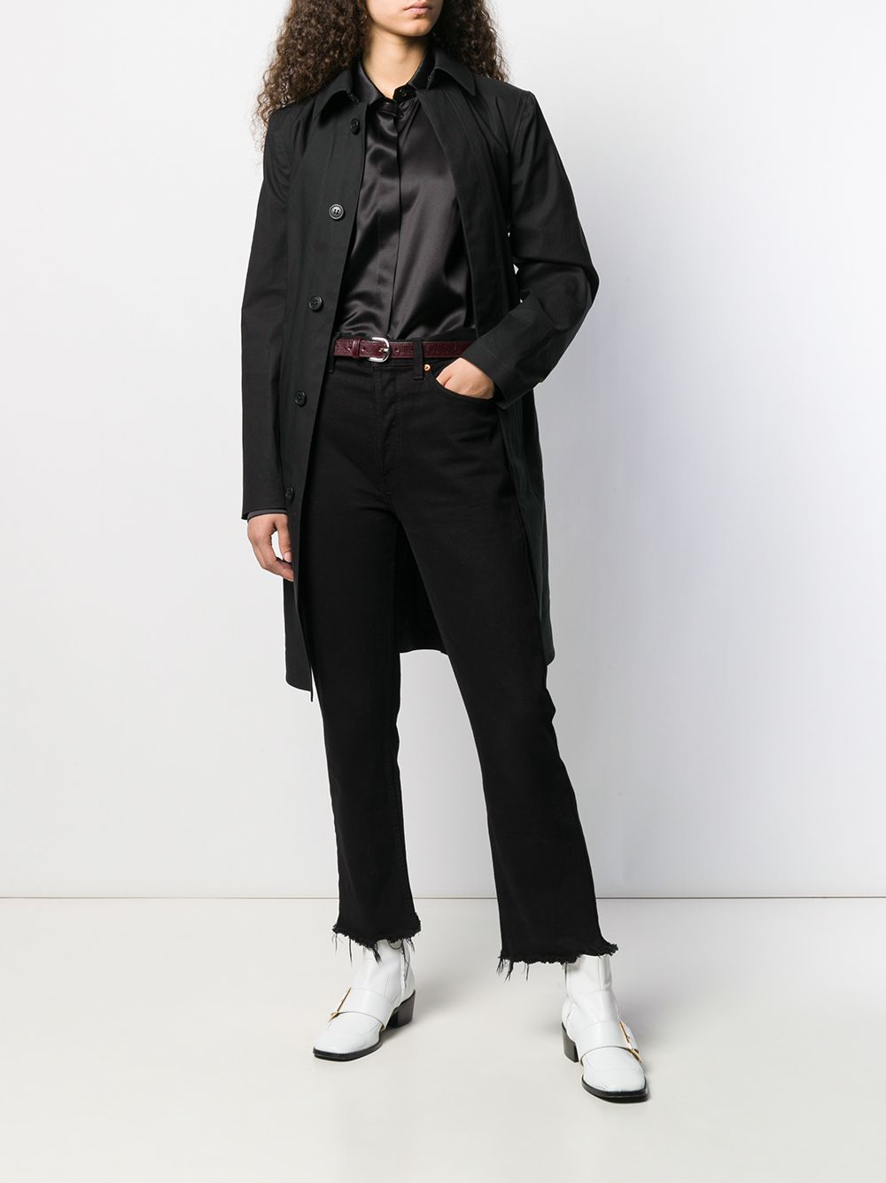 SAINT LAURENT Belted Car Coat