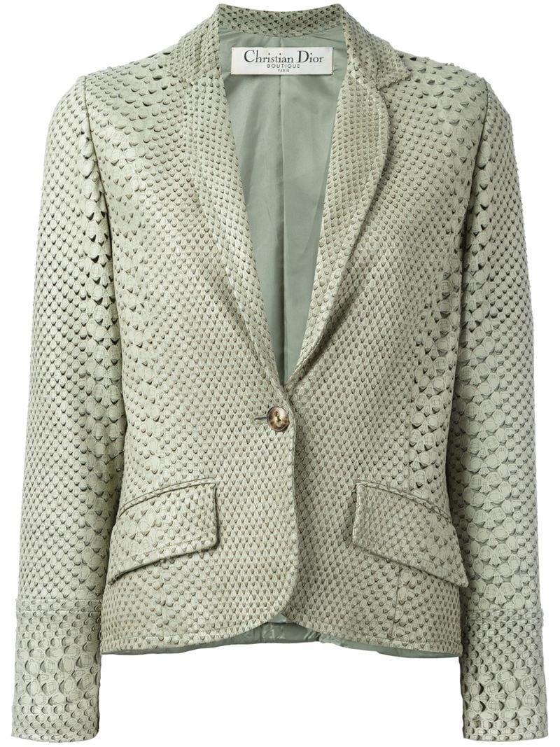 REISS Reiss Jodie Textured-Weave Single-Breasted Blazer
