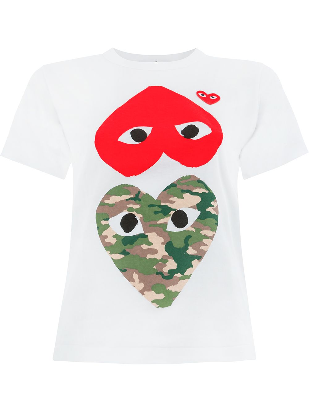 PLAY COMME DES GARCON Comme Des Garçons Play heart print T-shirt