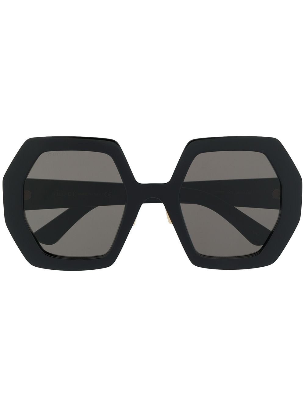 Gucci Octagon-Frame Sunglasses In Black - 55% Off | Editorialist display picture 2