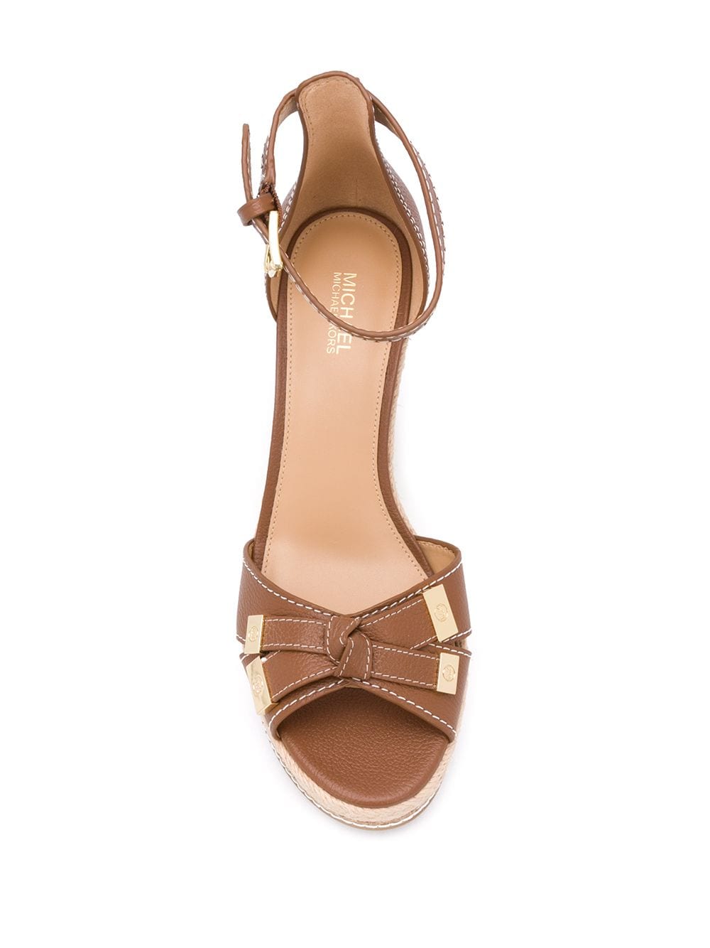 michael michael kors ripley leather wedge sandal