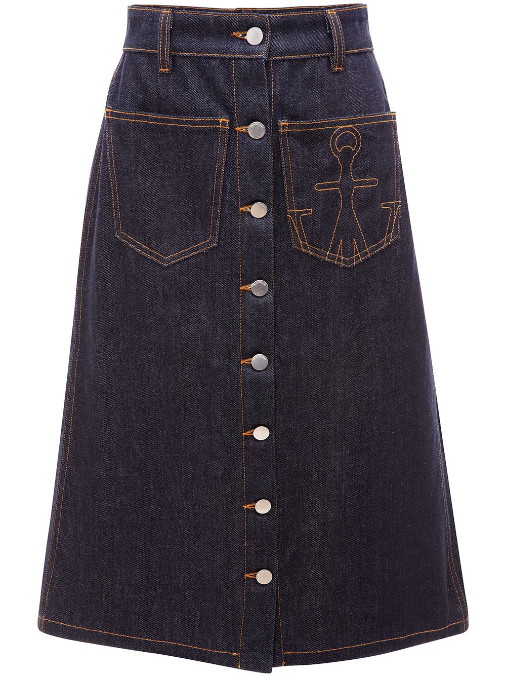 Jw Anderson A-Line Patch Pocket Skirt In Blue 42% Off Editorialist