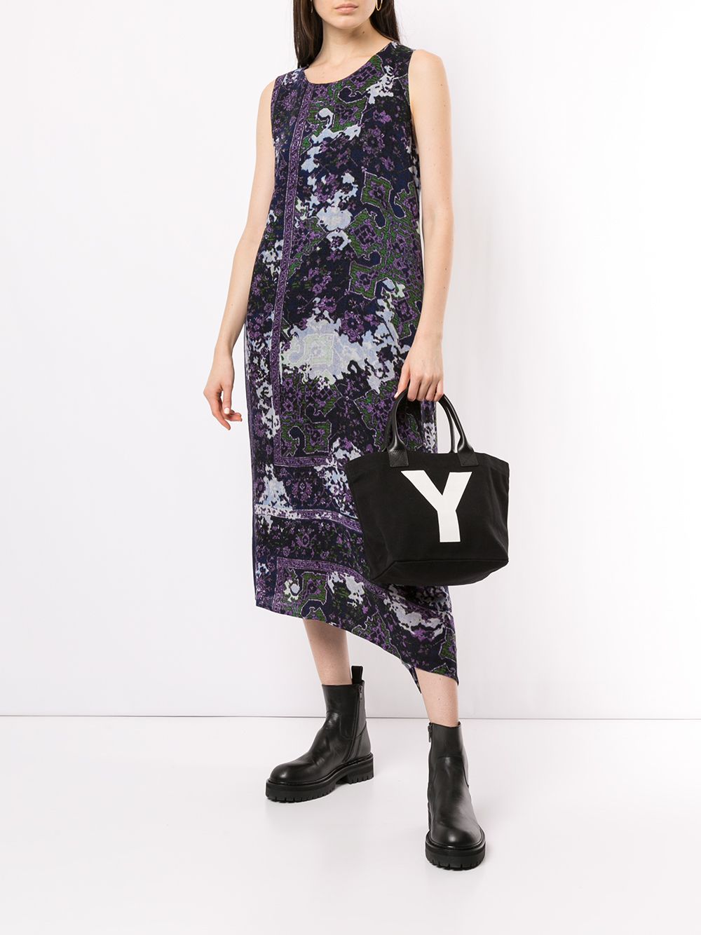 Y’S Y's Sleeveless Printed Maxi Dress