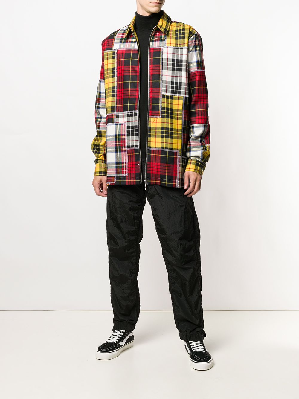 PALM ANGELS PALM ANGELS Check Colour-Block Shirt