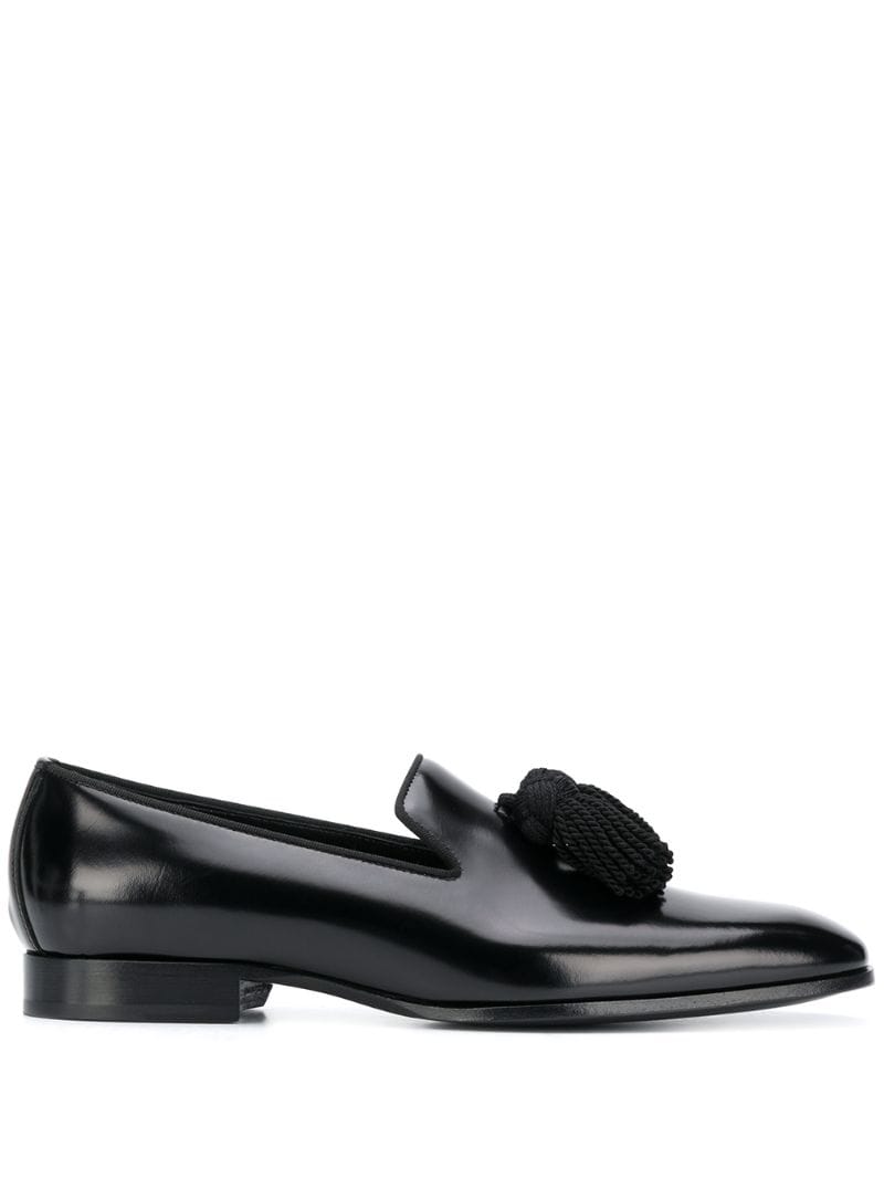 Jimmy Choo Foxley tasseled loafers Jimmy Choo Foxley Jacquard Tassel Loafers on SALE | Saks OFF 5TH main image 2
