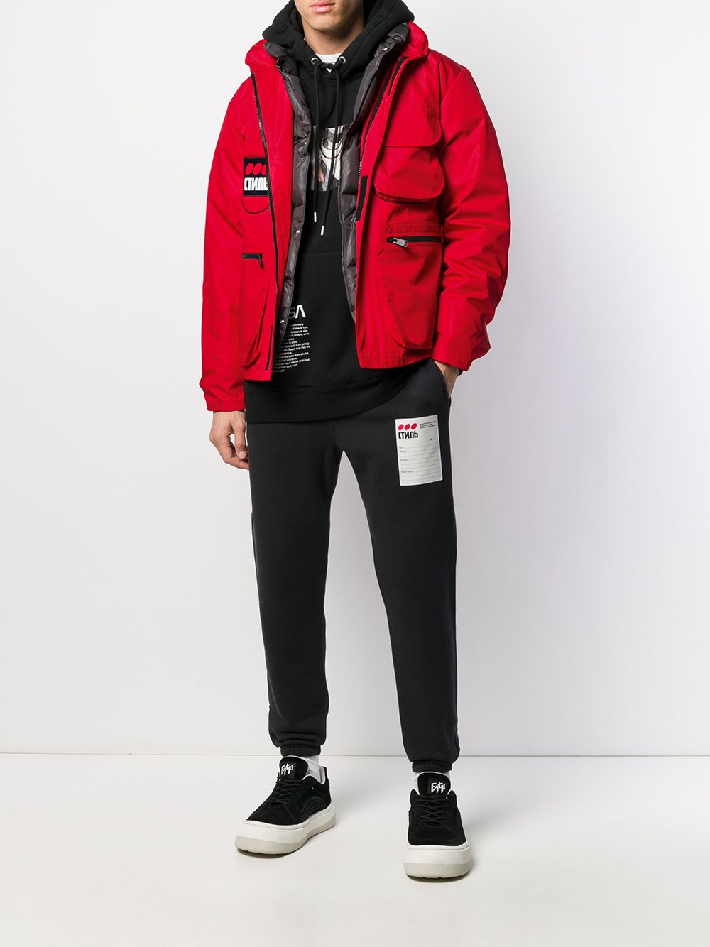 HERON PRESTON Heron Preston Padded Jacket with Logo Patch