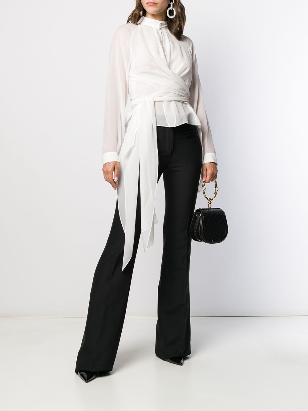 TOM FORD TOM FORD Wool-Silk Flared Trousers
