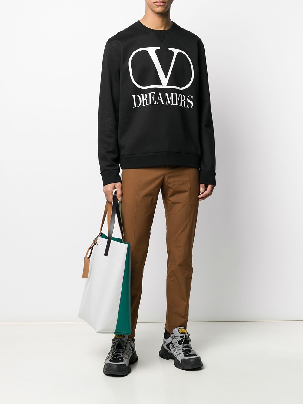 VALENTINO Contrast Panel Trousers