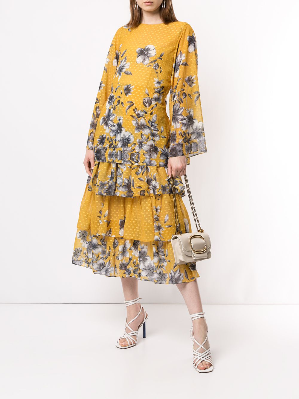 BAMBAH Bambah Floral Ruffle Skirt