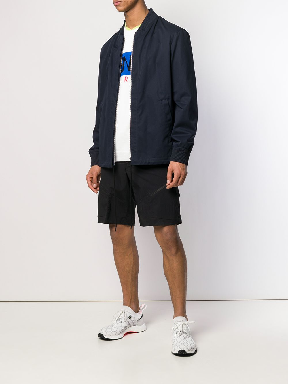 KENZO Kenzo Zip Front Jacket with Shawl Collar
