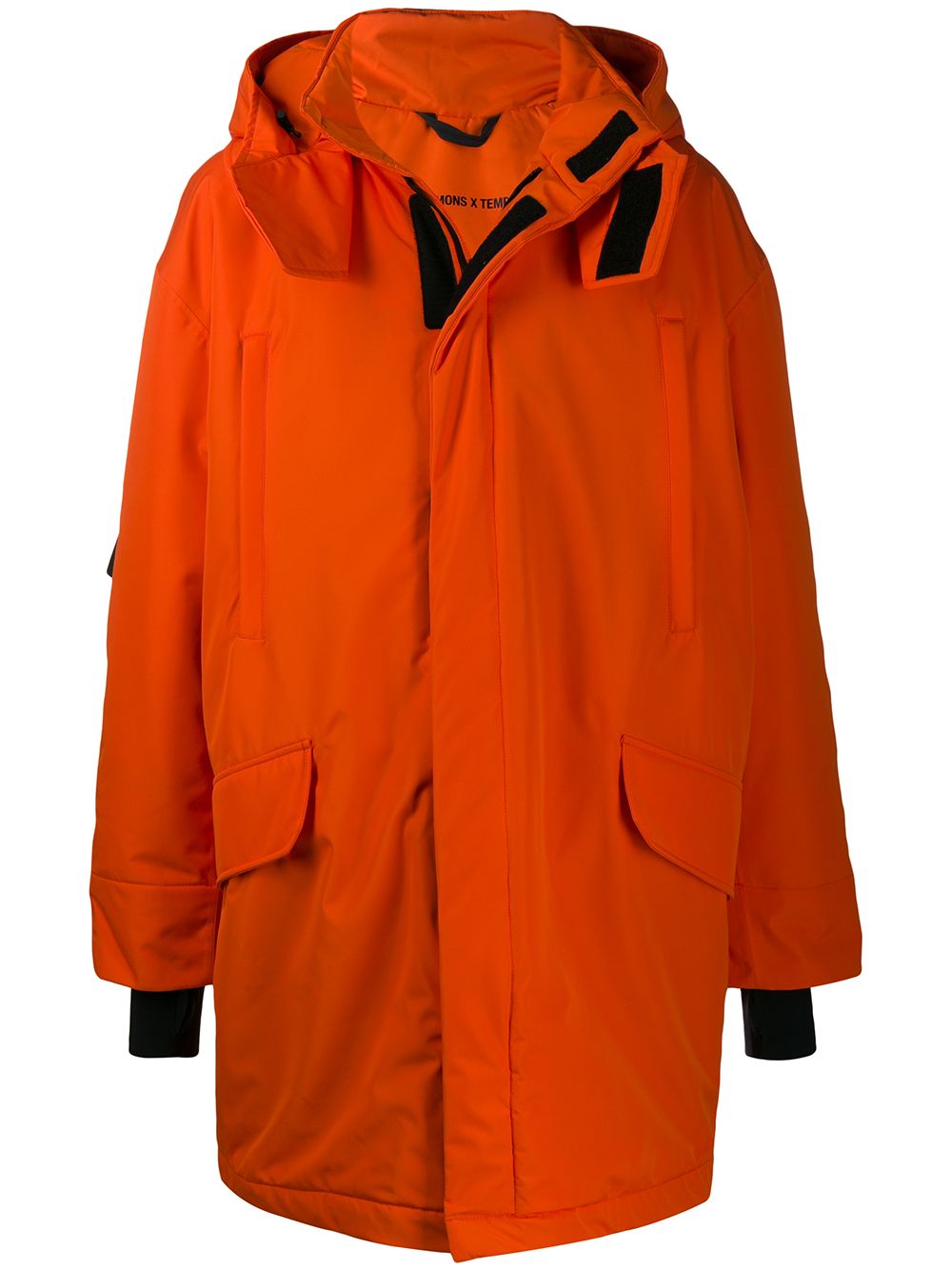 Raf Simons X Templa Oversized Ski Jacket In Orange - 69% Off