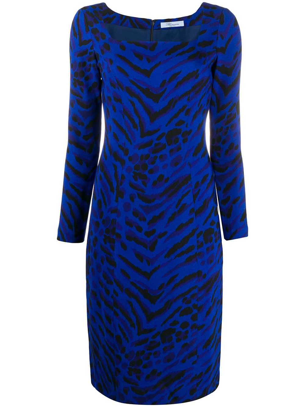 Blumarine Zebra Print Dress In Blue - 48% Off | Editorialist Blumarine Zebra Print Dress In Blue - 48% Off | Editorialist
