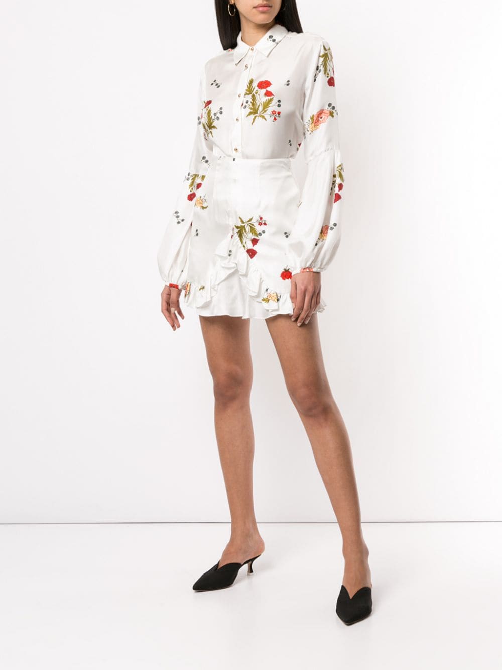 MACGRAW Bonjour Ruffle Mini Skirt