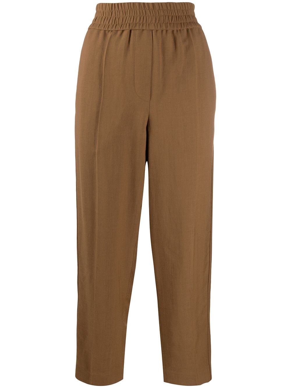 Brunello Cucinelli Elasticated Waistband Trousers - Brown