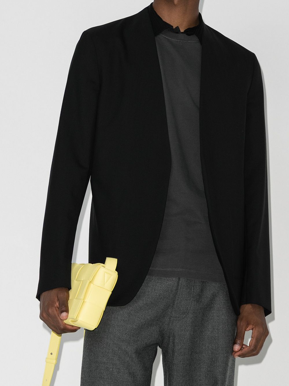 MAISON MARGIELA Maison Margiela Collarless Single-Breasted Blazer