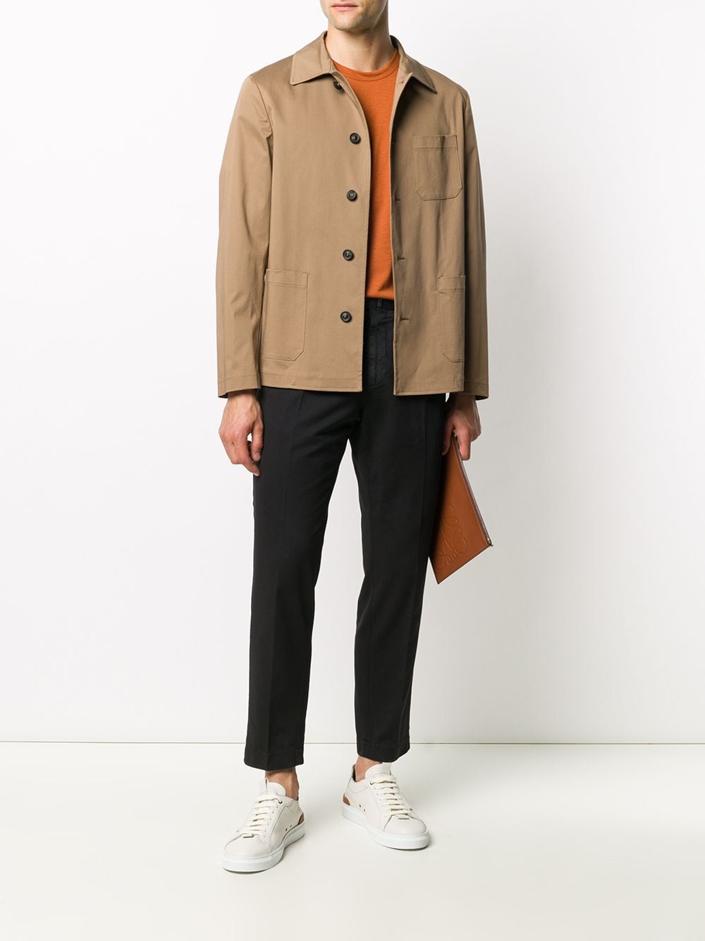 DELL'OGLIO Dell'oglio Mid-Rise Chino Trousers