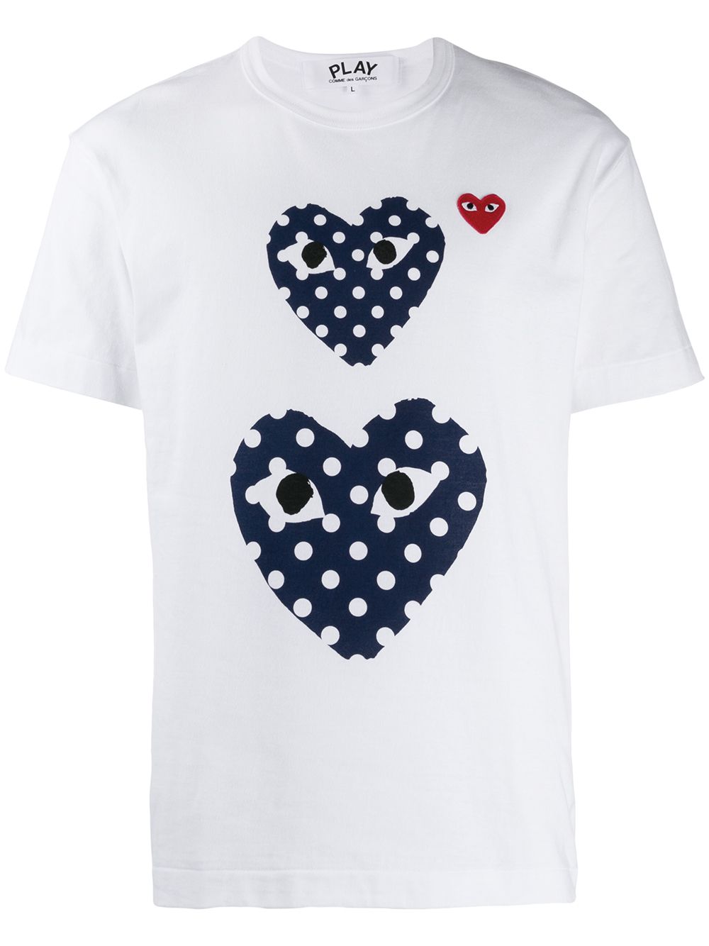 PLAY COMME DES GARCON Comme Des Garçons Play Heart Print T-Shirt