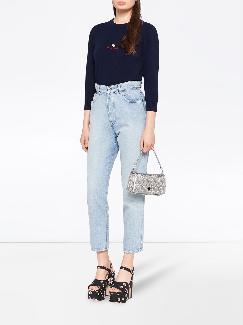 MIU MIU Miu Miu High-Waisted Straight-Leg Jeans