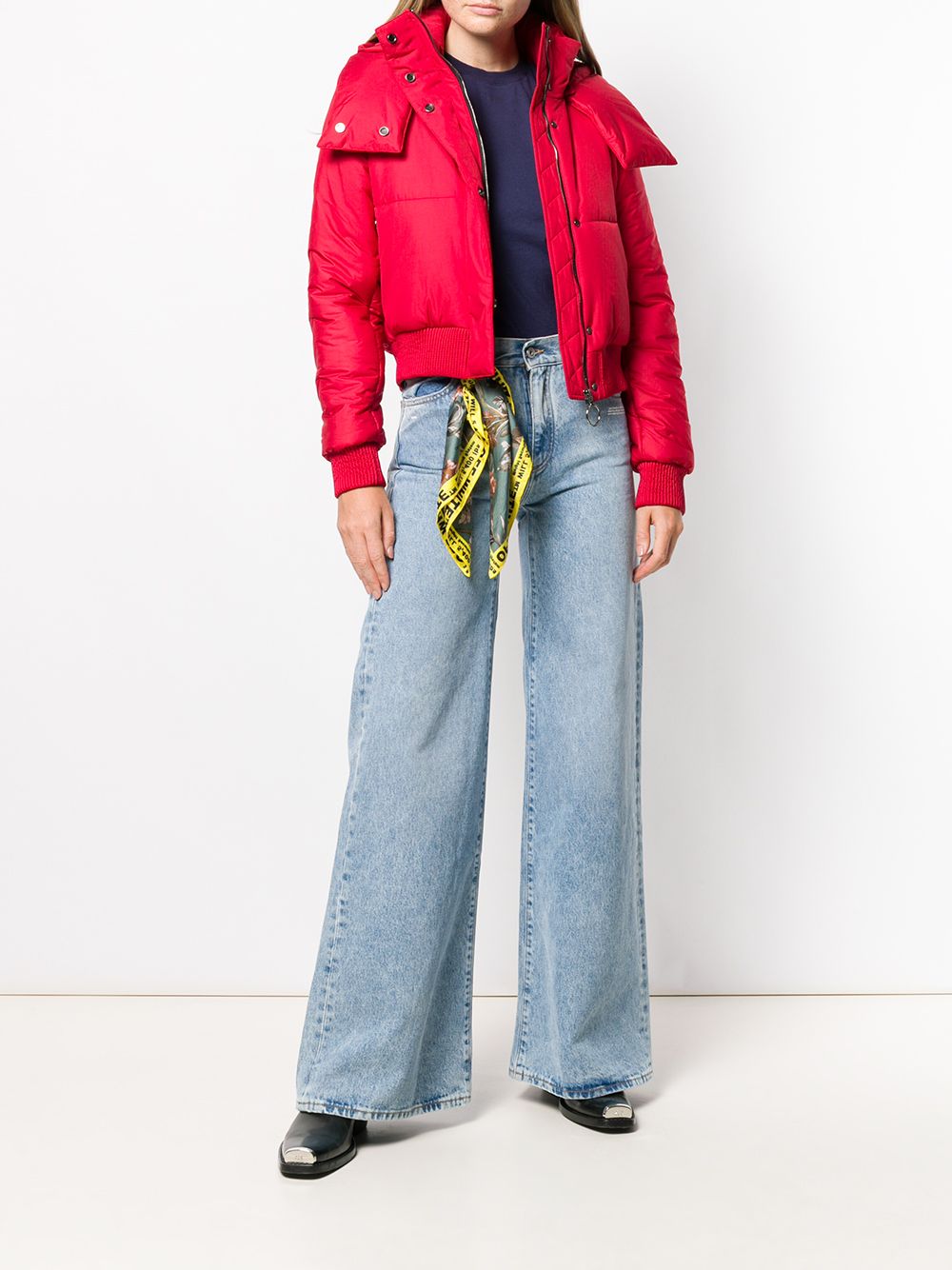 OFF-WHITE Cropped Padded Coat