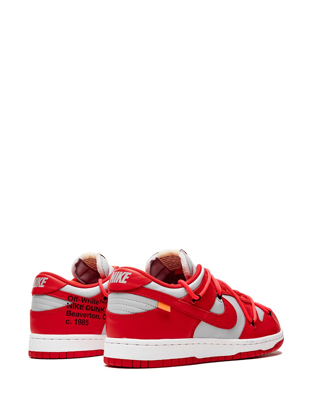 red dunk off white