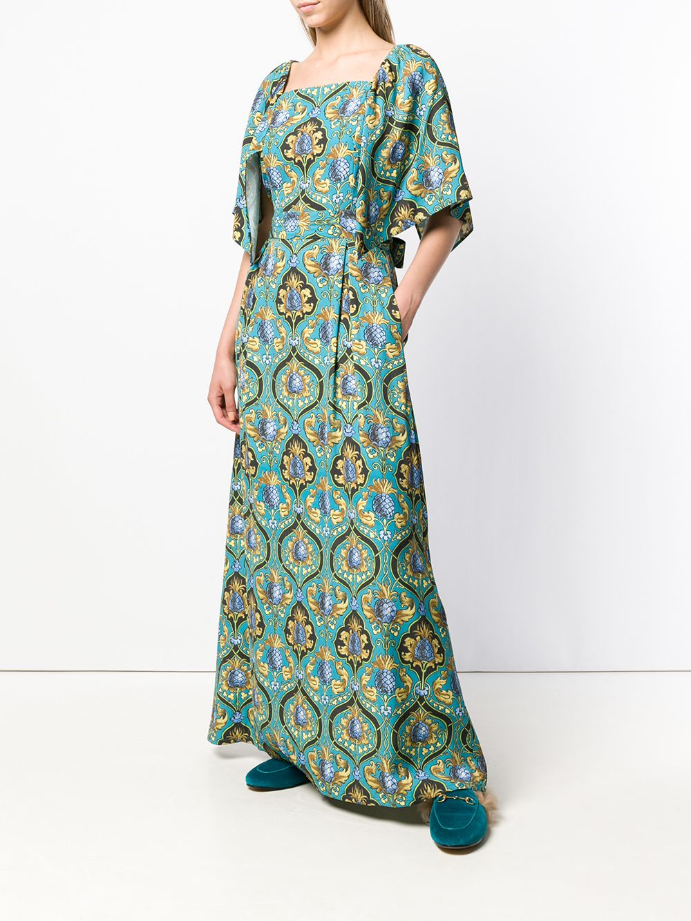 LA DOUBLEJ La DoubleJ Geometric Print Maxi Dress
