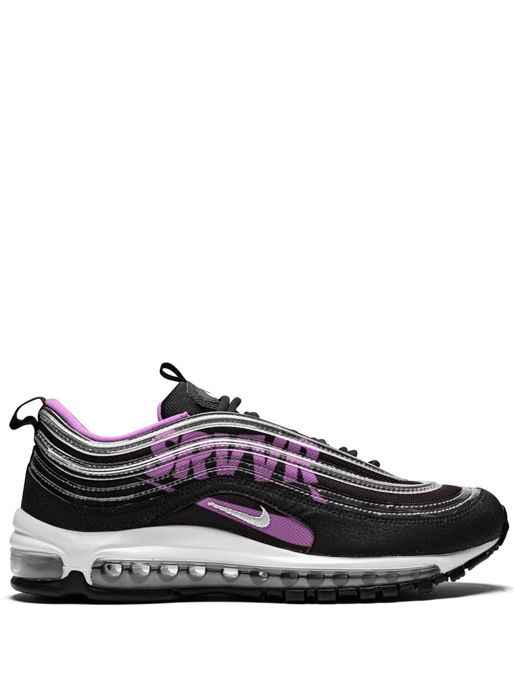 purple white and black air max 97