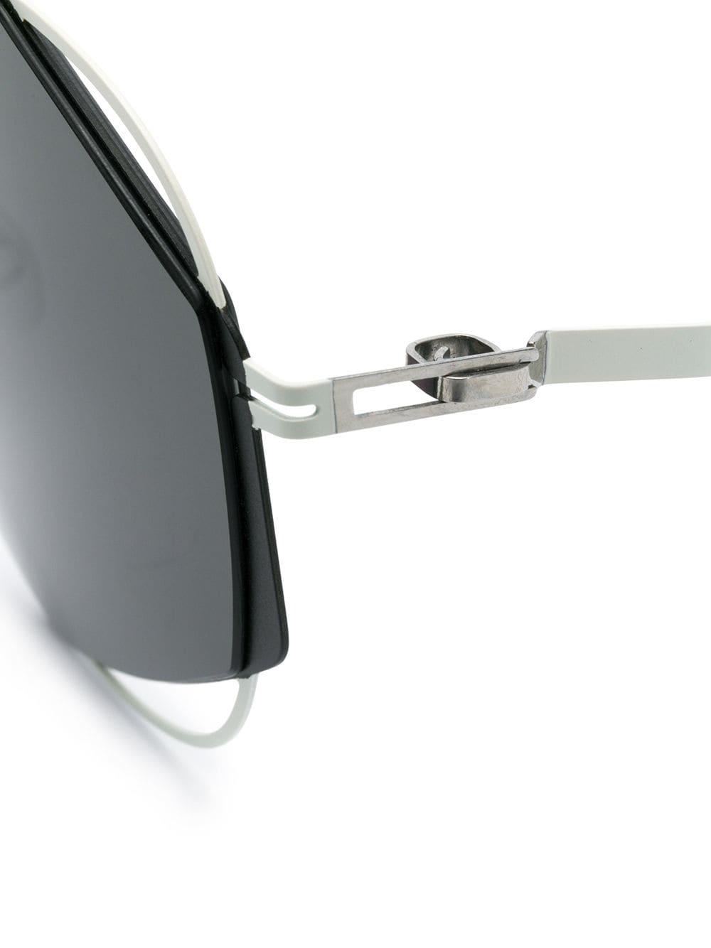 Mykita X Damir Doma Achilles Geometric Sunglasses In White  display picture 2