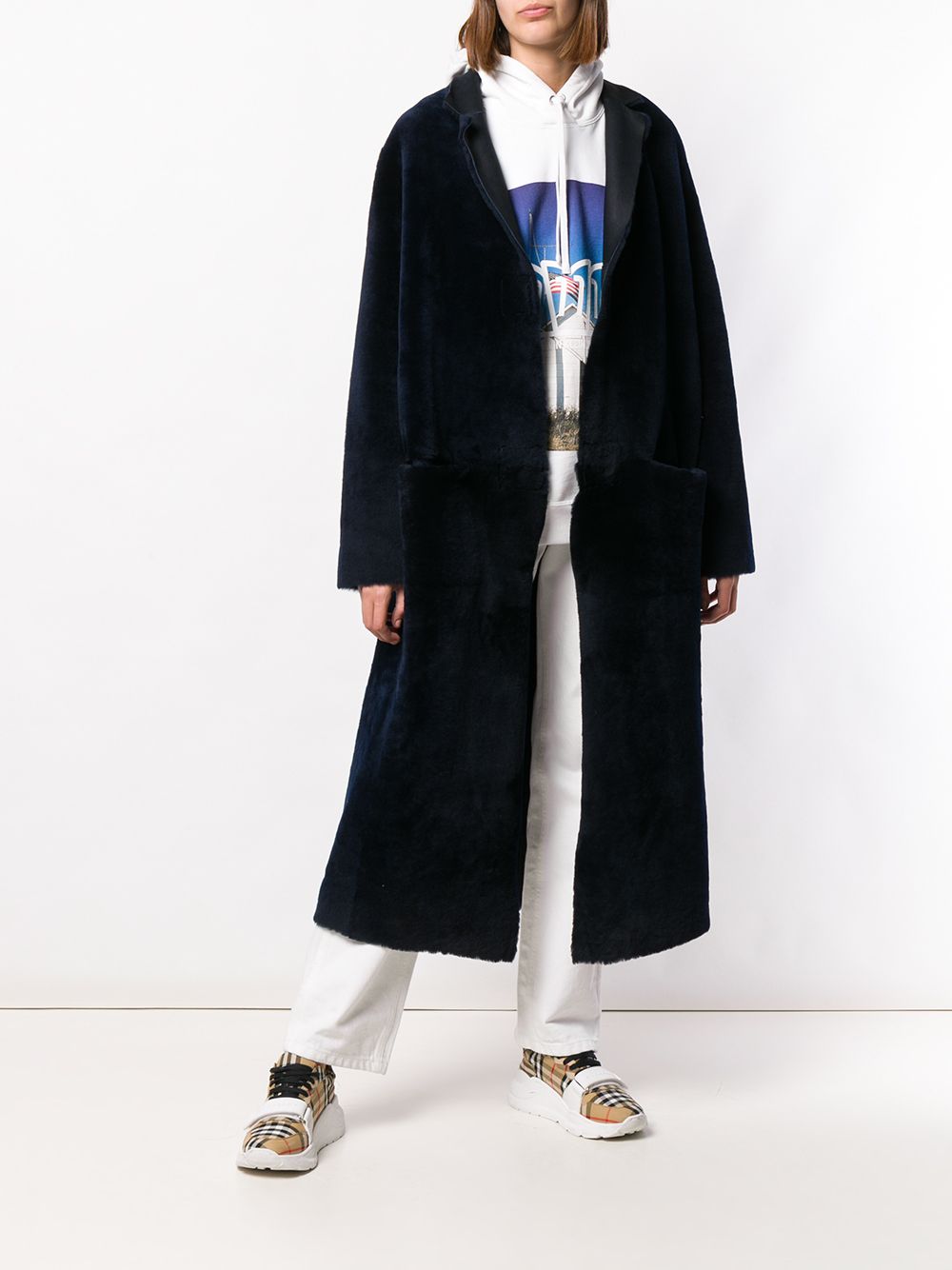 LISKA Liska Reversible Long Coat
