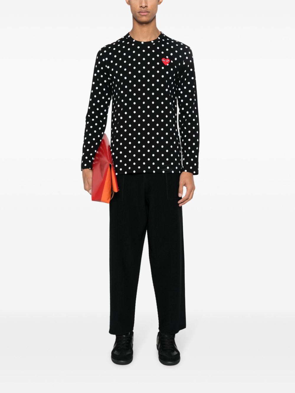 PLAY COMME DES GARCON polka dot print t-shirt
