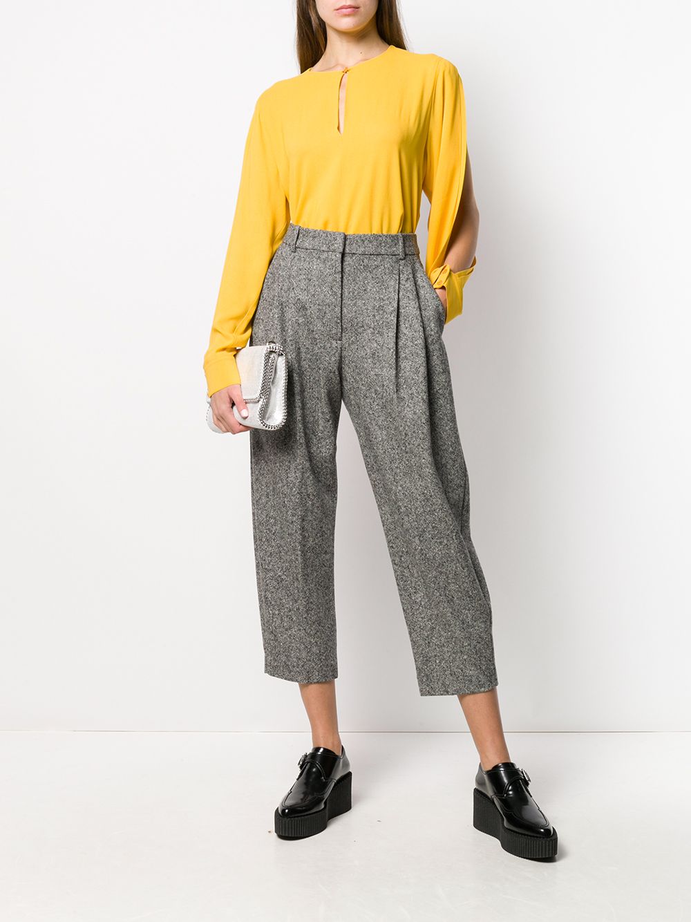 STELLA MCCARTNEY Stella McCartney Split-Sleeve Keyhole Blouse