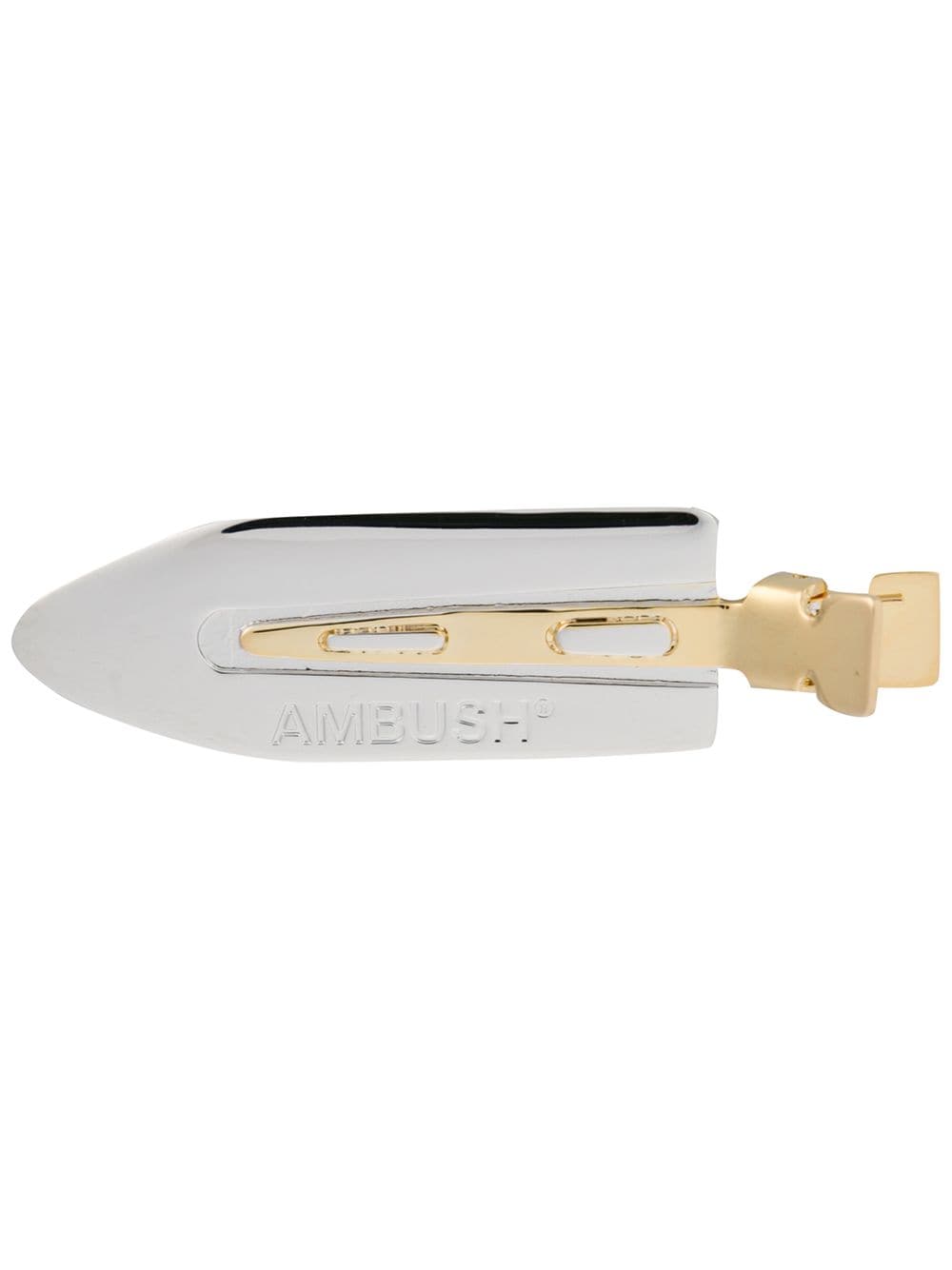 Ambush Two-Tone Hair Clip - Silver | Editorialist display picture 2