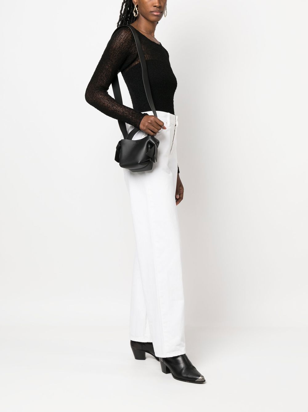 Acne Studios Micro Musubi Tote In Black - 40% Off | Editorialist