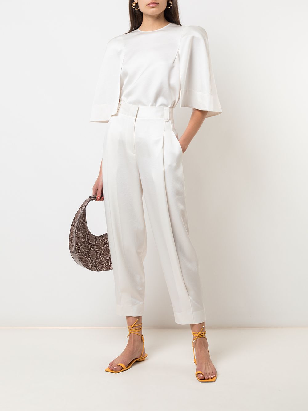 TIBI Celia Sculpted Cropped Trousers