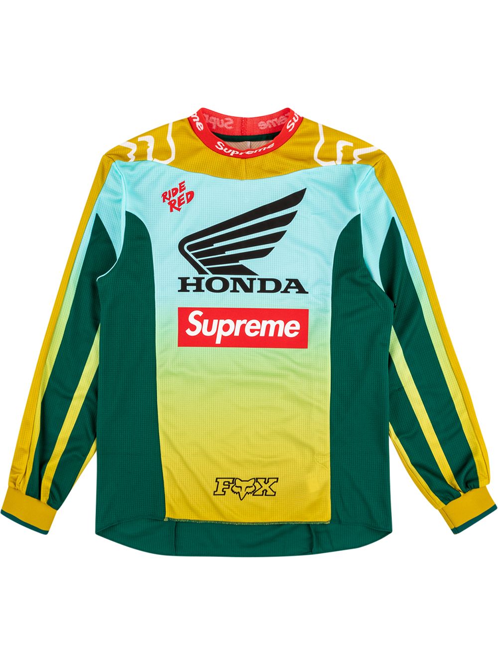 Supreme Honda Fox Racing Oto Jersey Top - Green | Editorialist