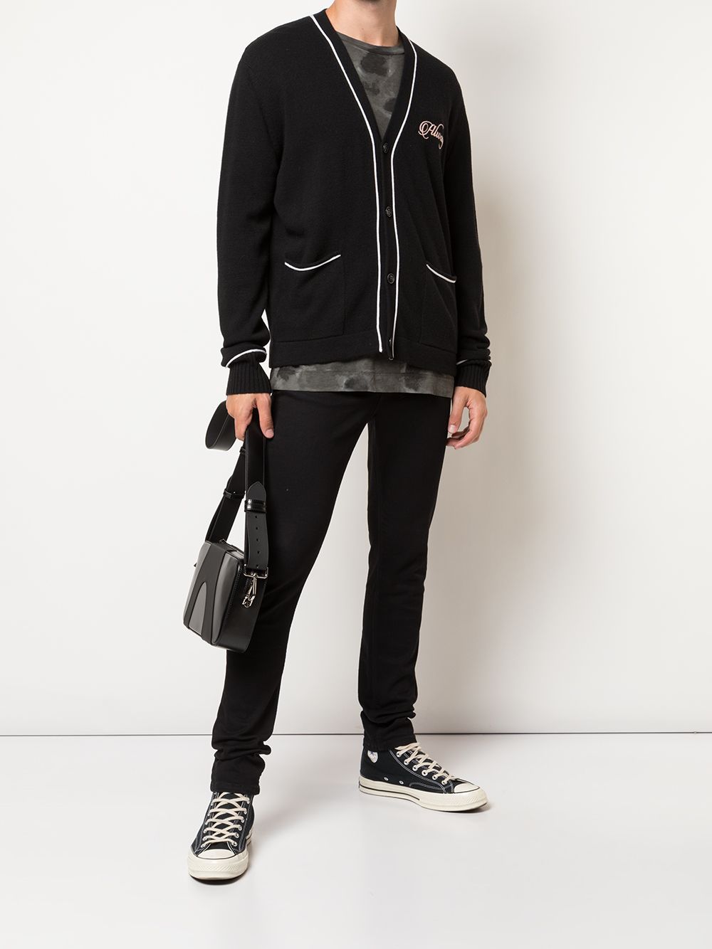 Amiri Loving You Cardigan In Black - 43% Off | Editorialist
