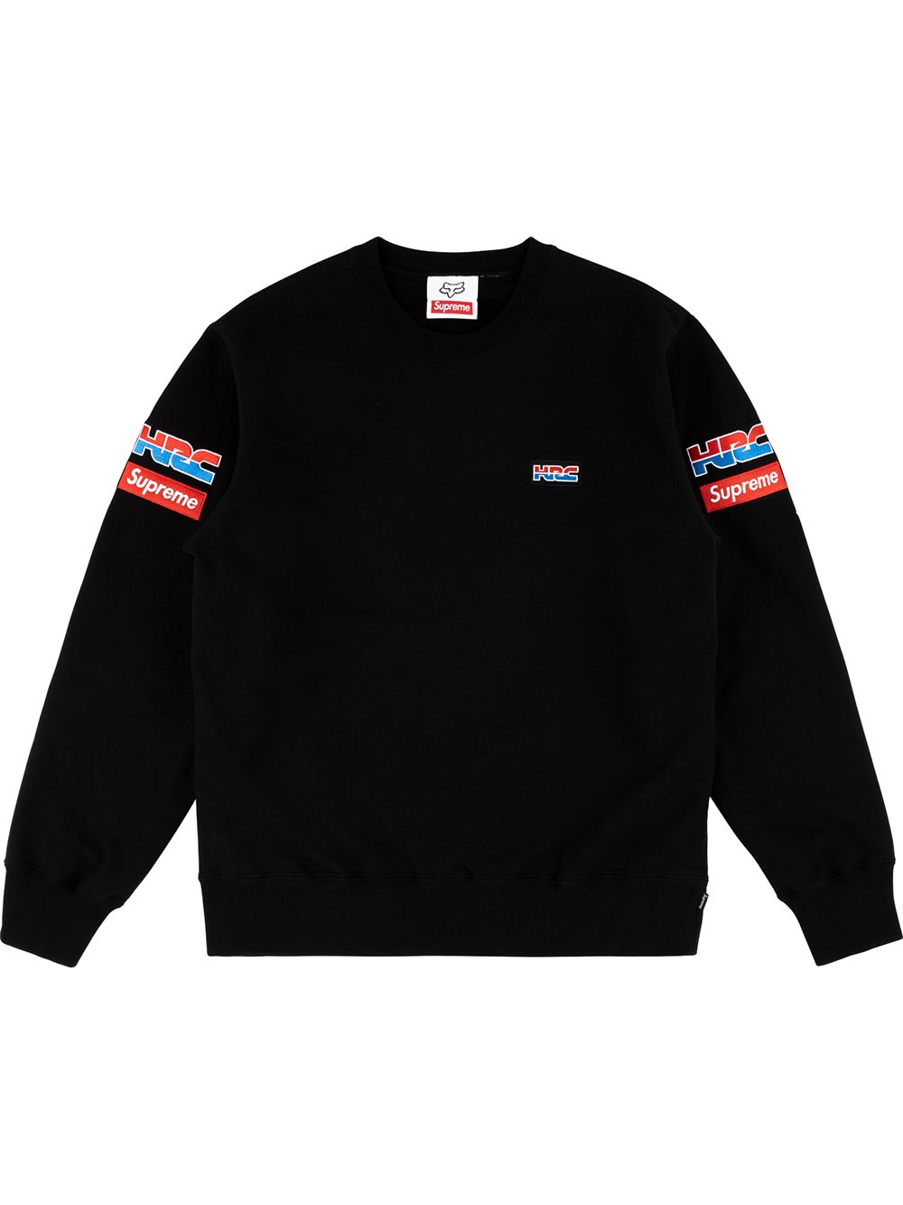 トップス Supreme HRC Fox Racing Crewneck Black Supreme Honda Fox Racing Sweatshirt - Black | Editorialist