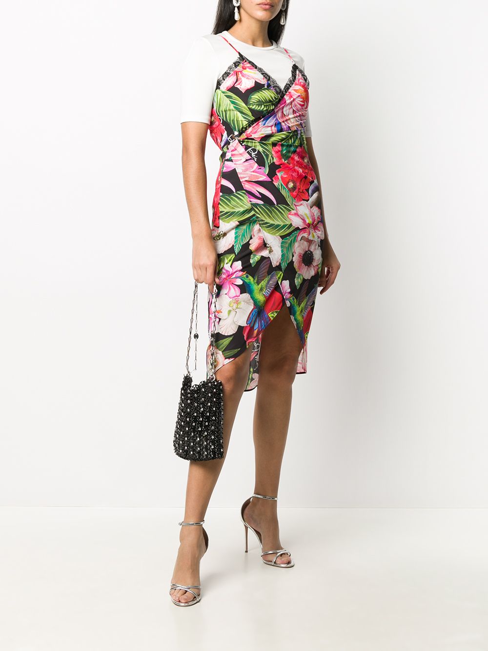 PHILIPP PLEIN Philipp Plein Floral-Print Wrap Dress