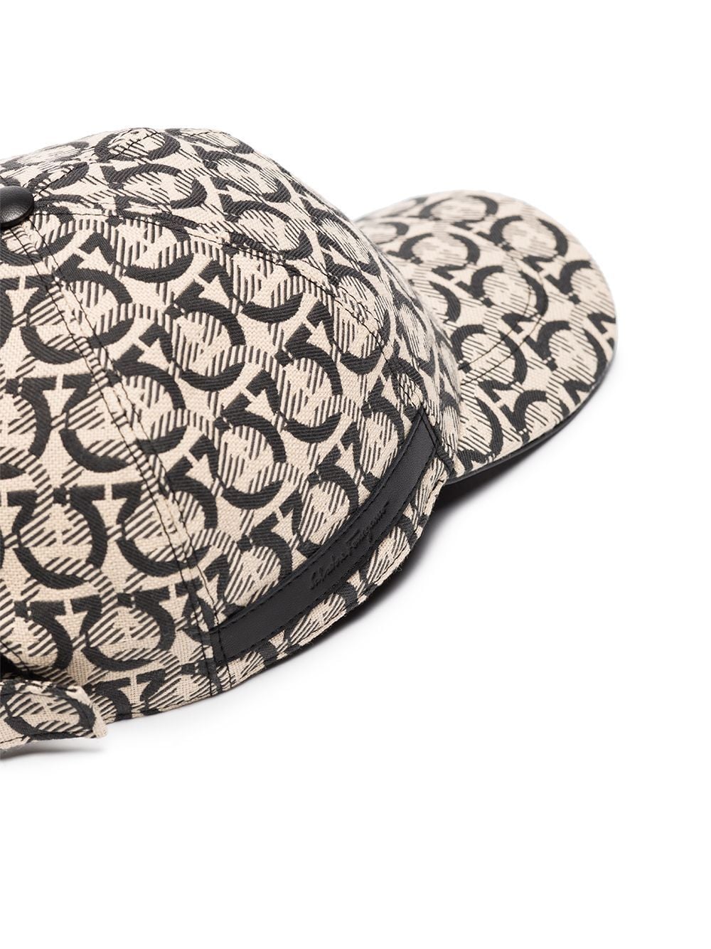 Ferragamo Interlocking Gancini Print Baseball Cap - Neutrals