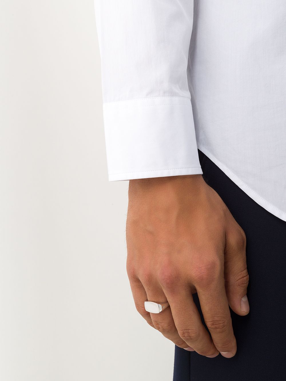 Tom Wood Michael Engraved Ring - Silver | Editorialist