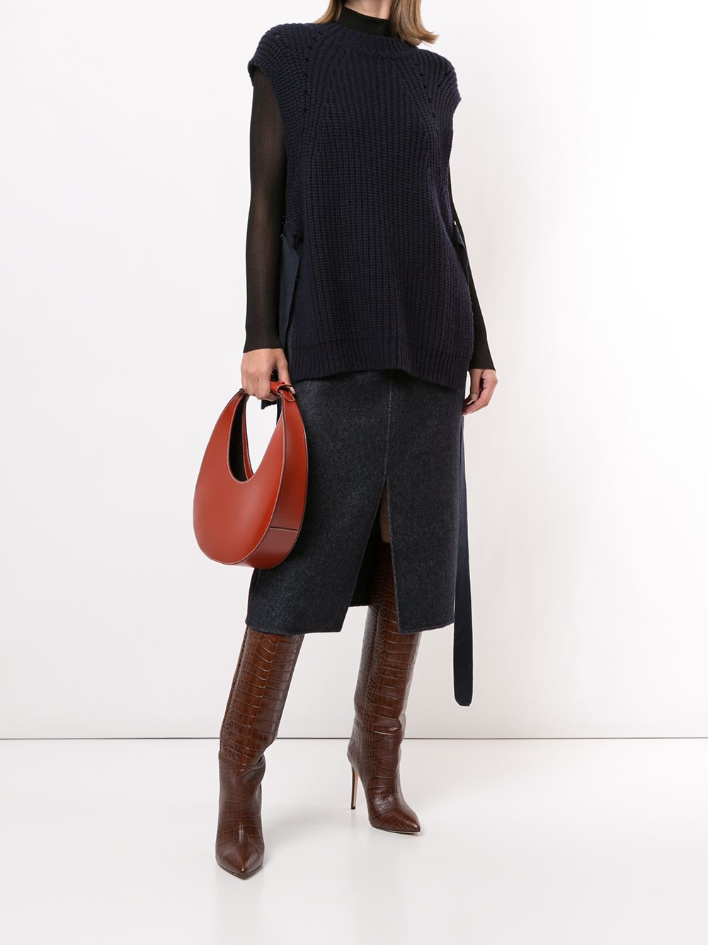 GOEN.J Goen.J Side Taps Knitted Top