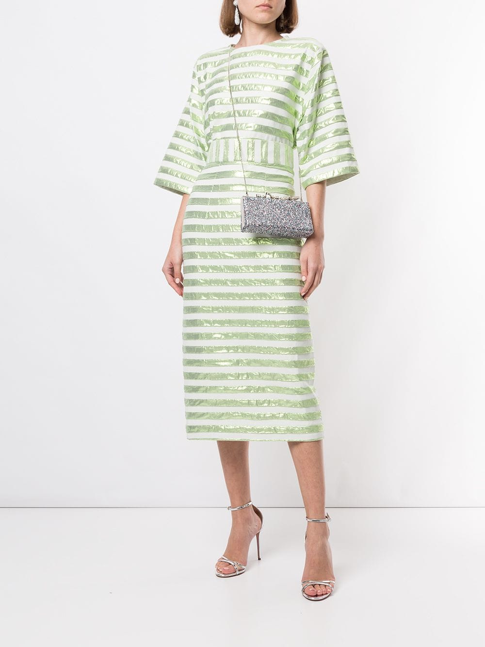 BAMBAH Bambah Short-Sleeved Striped Top