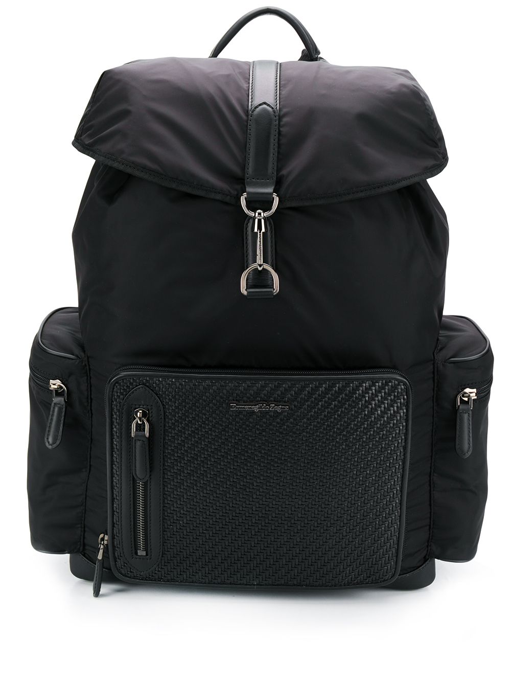 Zegna Zaino Pelletessuta™ Backpack - Black | Editorialist