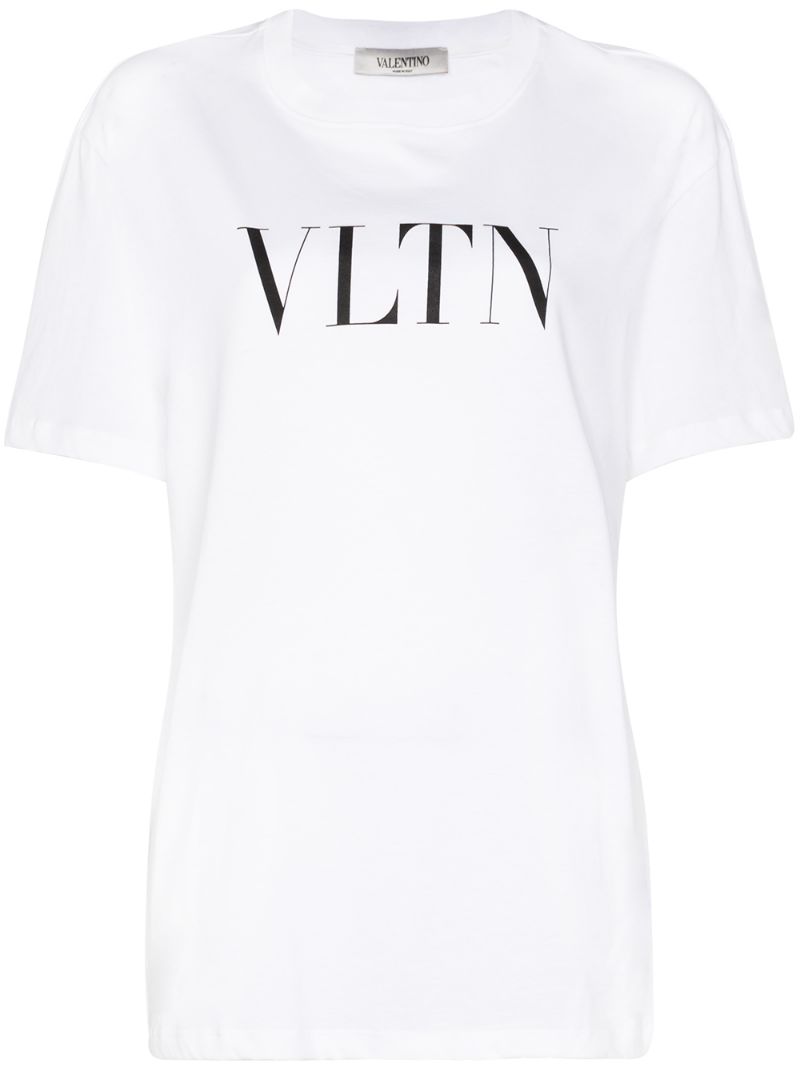 Valentino Garavani Logo-Print Cotton-Jersey T-Shirt - Nero