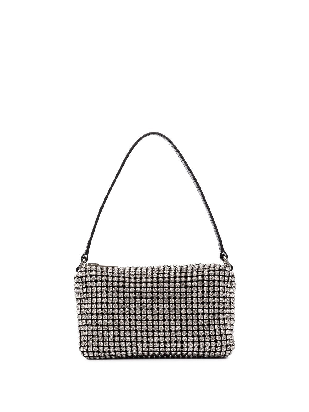 Alexander Wang Wangloc Rhinestone Clutch - Metallic | Editorialist