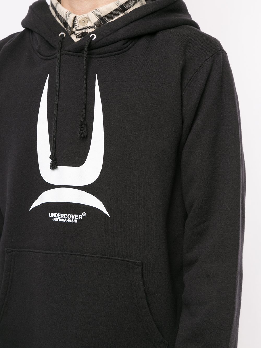 Undercoverism Logo Print Hoodie In Black - 47% Off | Editorialist