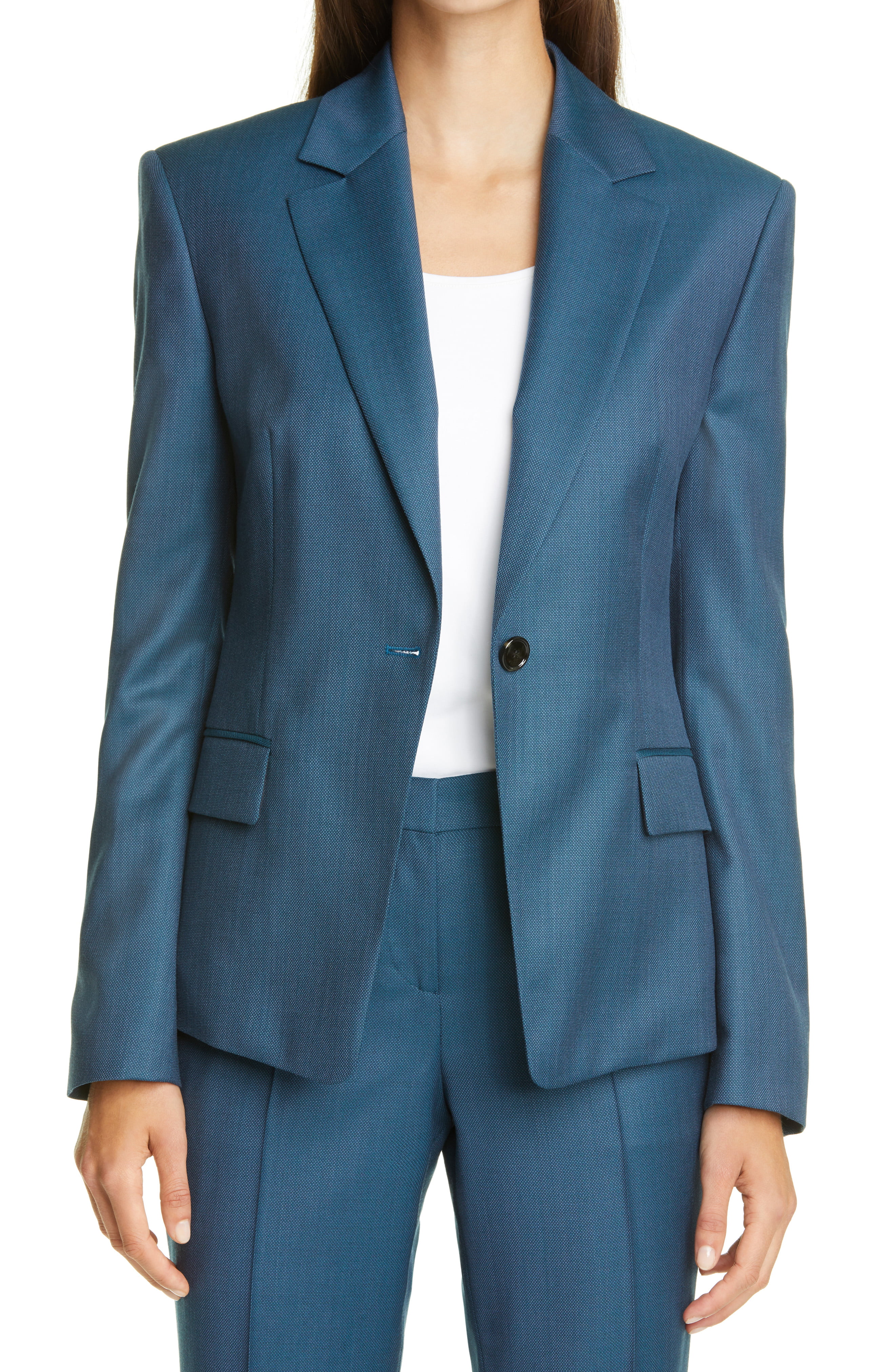 petite wool blazer